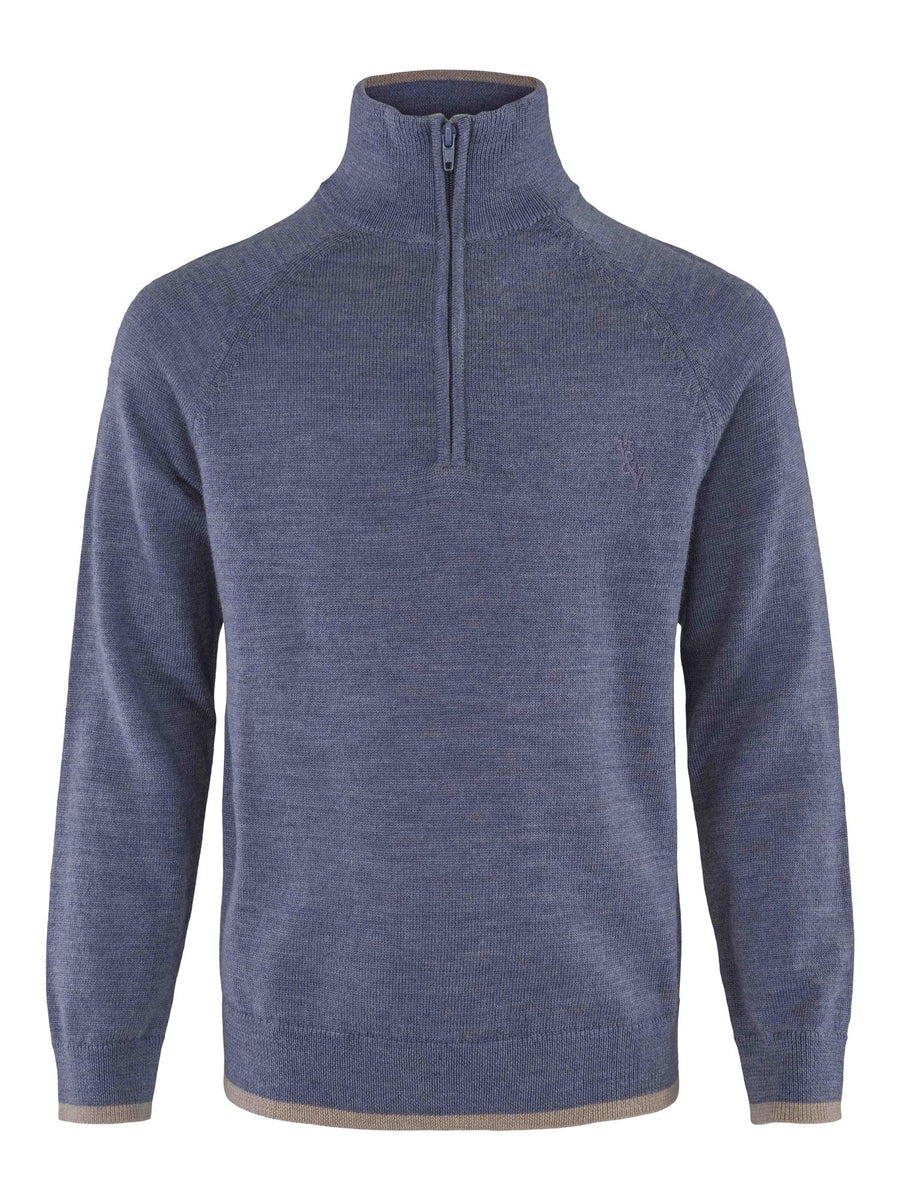 Vilje&Ve Håkon Half zip ullgenser til gutt | Tante Pose