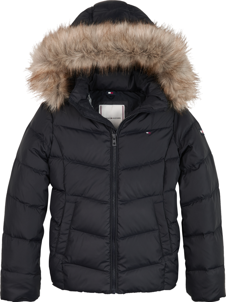 Tommy Hilfiger dunjakke med hette | Tante Pose